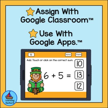 Adding Doubles and Doubles MINUS One St Patrick's Day - Learning Harbor ...