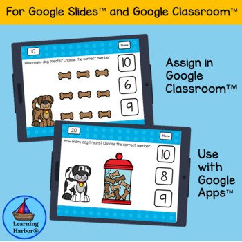 Numbers 1-10 Subitizing Counting within 10 Puppy Dog Math - Learning ...