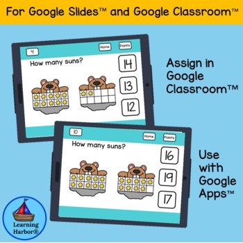 Teen Numbers 11-20 Digital Math Activity Groundhog Day - Learning ...