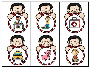 Fun Halloween Rhyming Words Literacy Center Pack