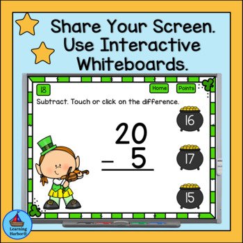 Subtraction Within 20 St. Patrick's Day Fun - Learning Harbor Resources ...