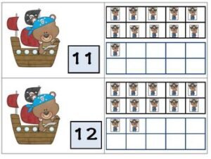Teen Number Matching Game Using Ten Frames - Learning Harbor Resources ...