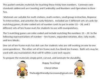 Thanksgiving Addition and Subtraction Facts Matching Game - Learning ...